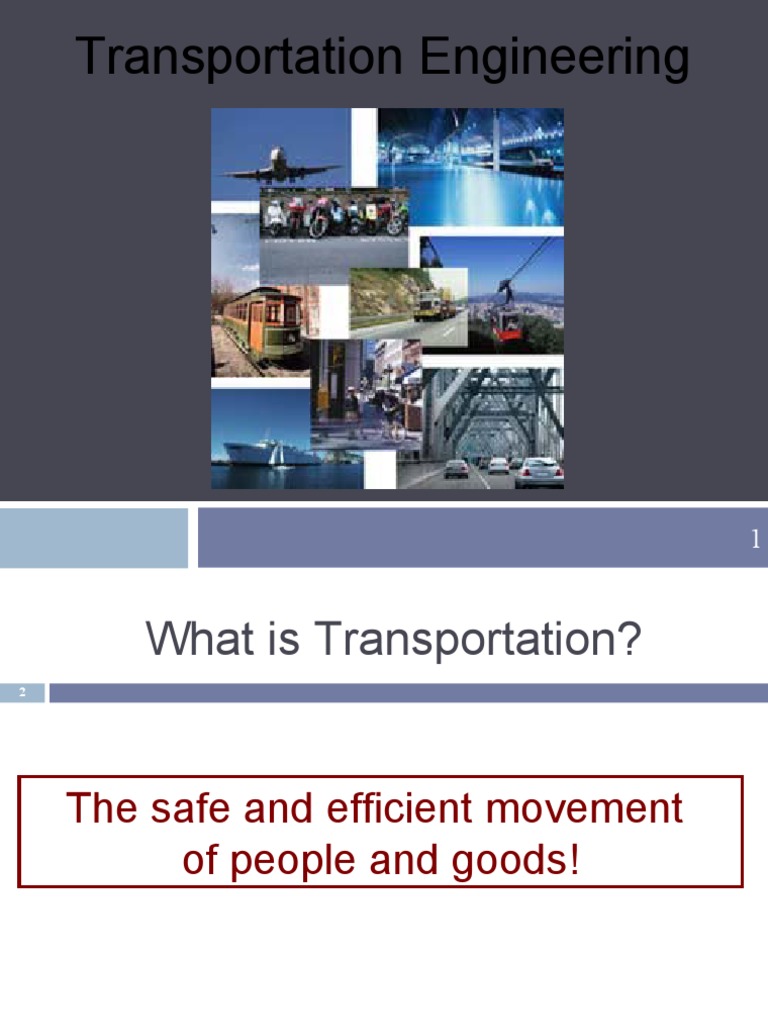 Transportation Engineering | PDF | Transportation Engineering | Transport