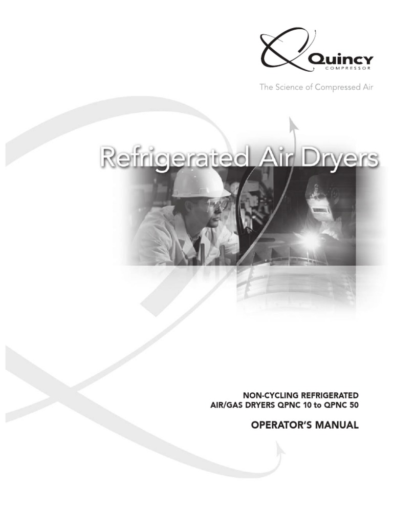 Non-Cycling Refrigerated Air/Gas Dryers Operator's Manual | PDF ...