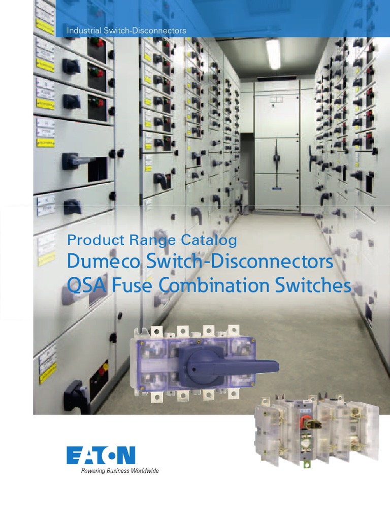 Dumeco Switch Disconnectors QSA Fuse Combination Switches | PDF