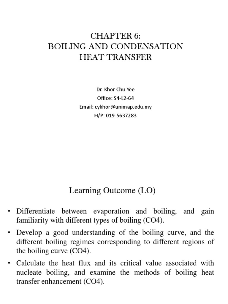 Boiling and Condensation 1 | PDF | Boiling | Heat Transfer