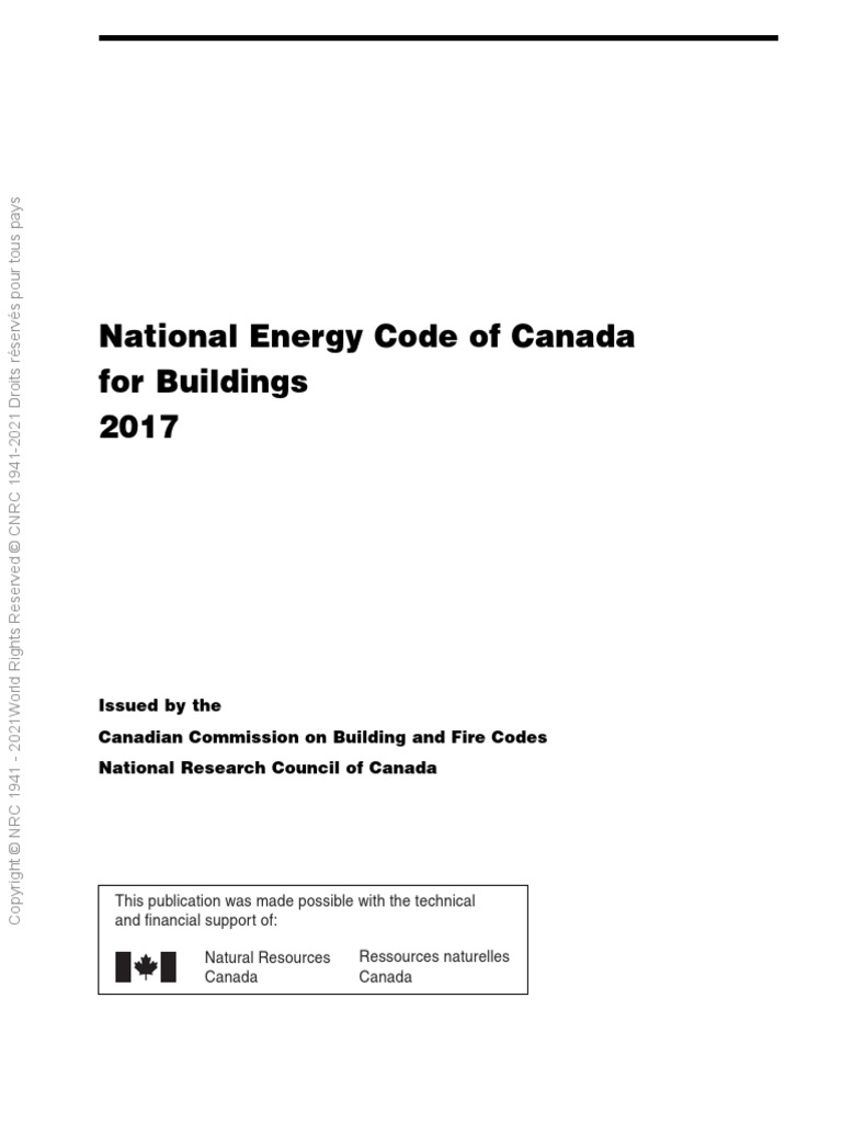 2017NECB-V2 National Energy Code of Canada For Buildings | Download ...