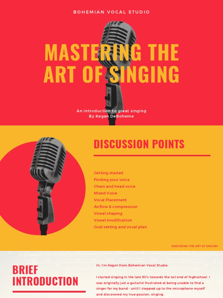 Mastering The Art of Singing: Bohemian Vocal Studio | PDF | Singing ...