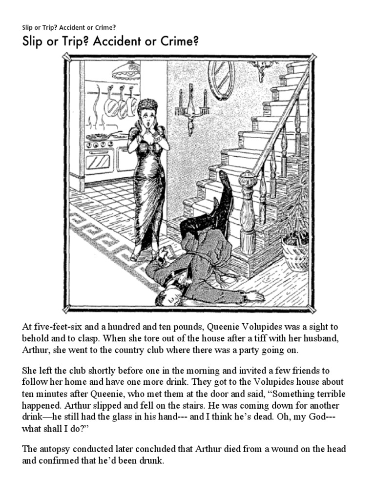Slip or Trip? Accident or Crime? | PDF