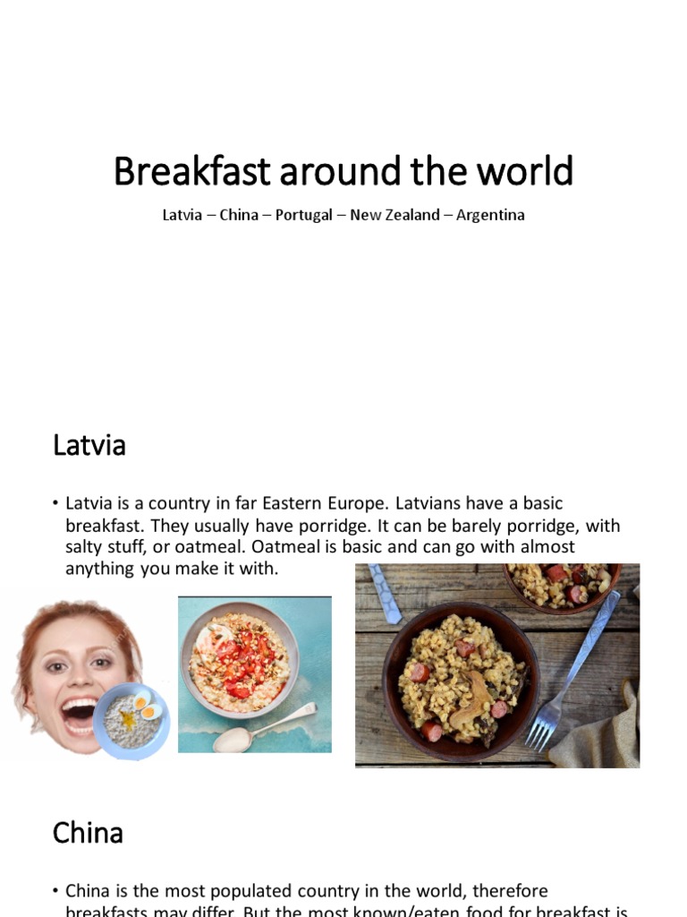 Breakfast Around The World | PDF