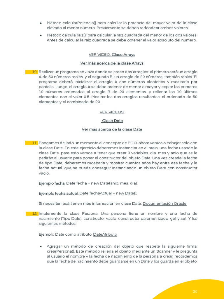 6 Guía Poo 5 Pdf Programación Constructor Programación Orientada A Objetos