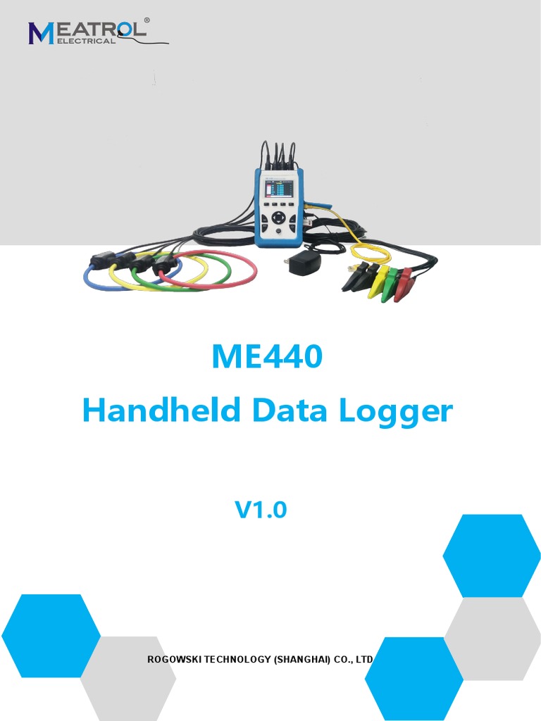 ME440 Handheld Data Logger: Rogowski Technology (Shanghai) Co., LTD | PDF | Ac Power | Power Supply
