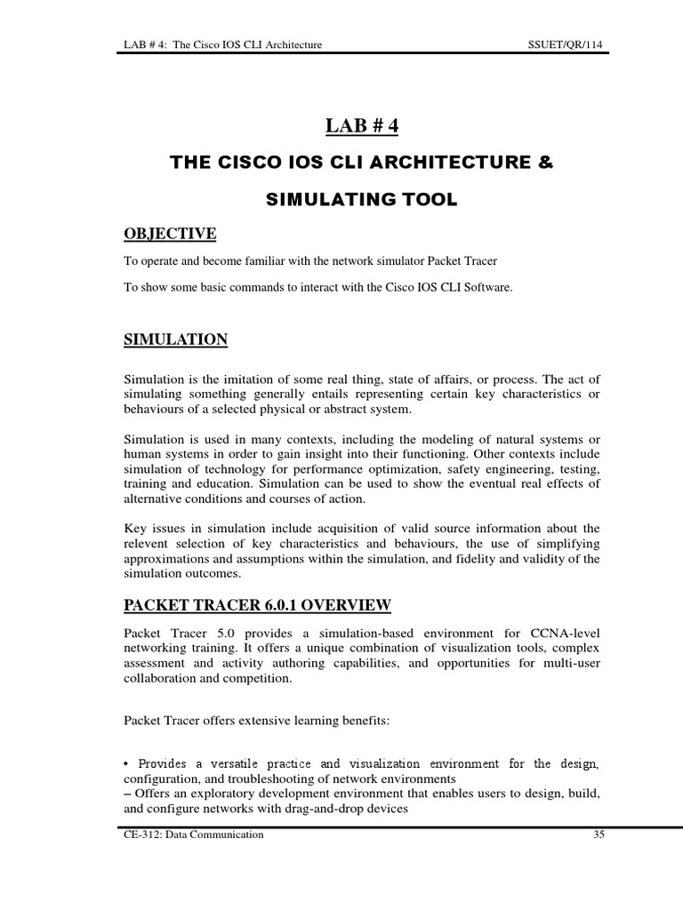 Dcom Lab # 4 | PDF | Command Line Interface | Simulation