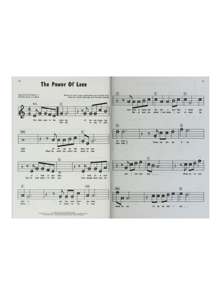 Celine Dion - The Power of Love | PDF