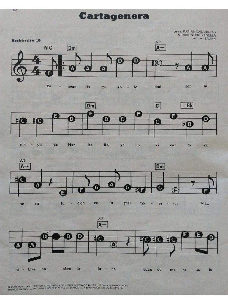 Cumbia - Cartagenera | PDF