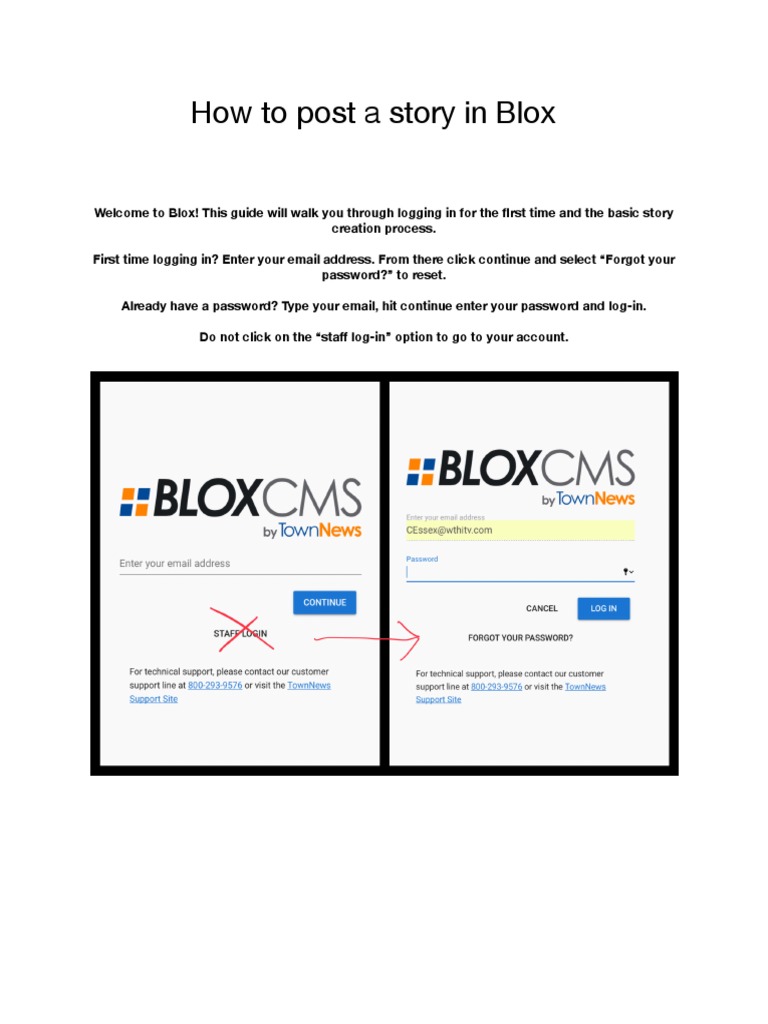 How Do I Post A Story in Blox | PDF | Hamburgers | World Wide Web