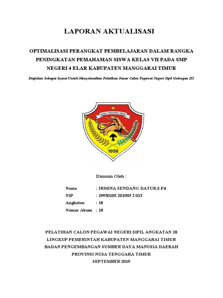 Laporan Aktualisasi CPNS | PDF