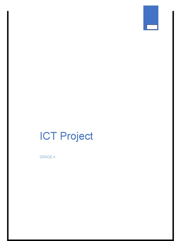 ICT Project: Grade 4 | PDF | Software | Computing