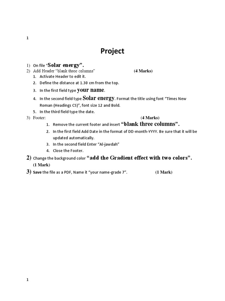 Project (Grade 7 - ICT) | PDF | Teaching Methods & Materials | Art