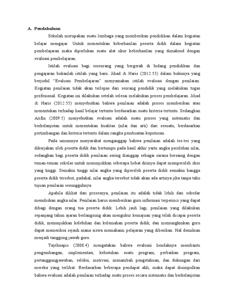Pendahuluan - Evaluasi PBSI | PDF