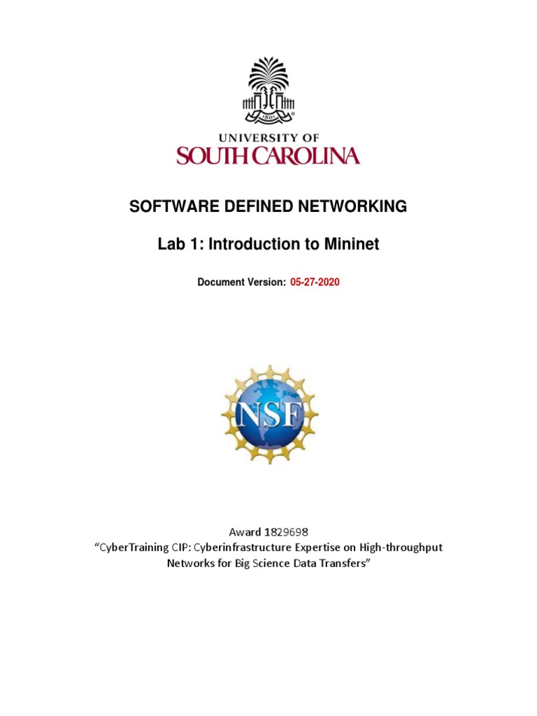 Lab 1 Introduction To Mininet Pdf Command Line Interface Ip Address 7680