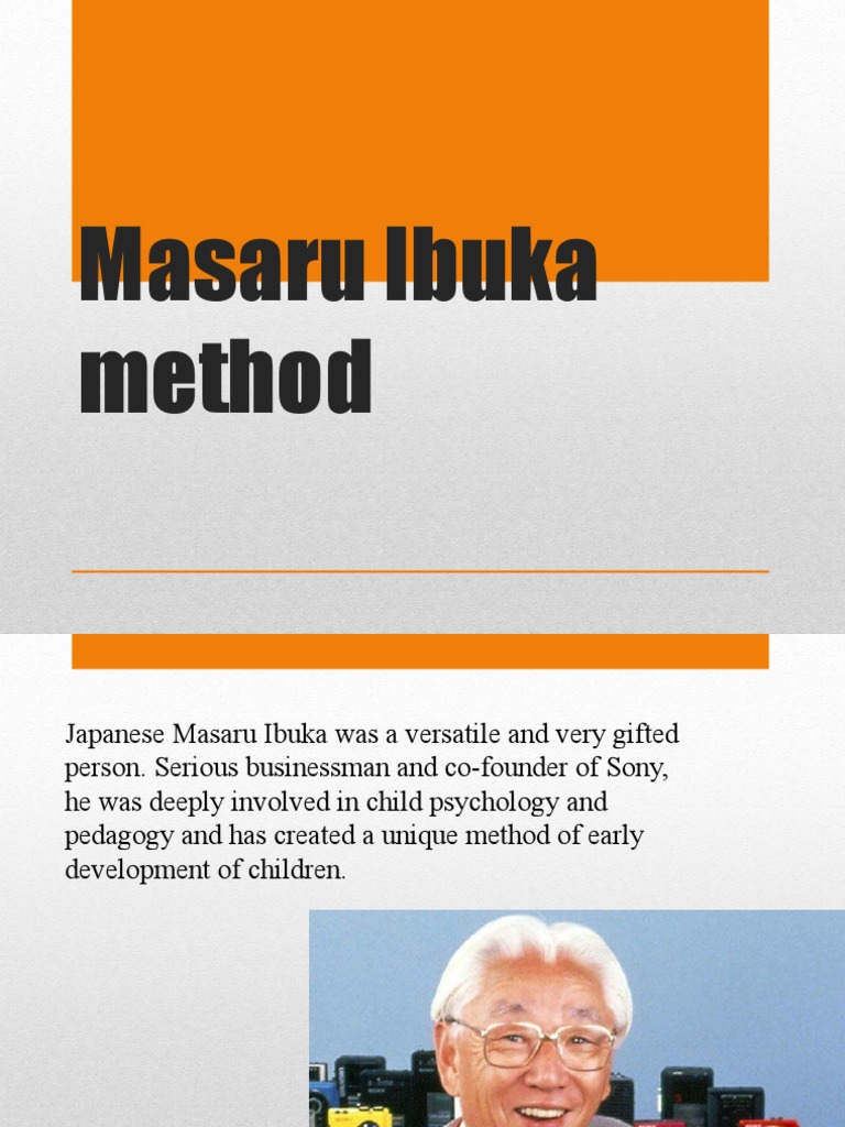 Masaru Ibuka's Early Child Development Method | PDF | Wellness