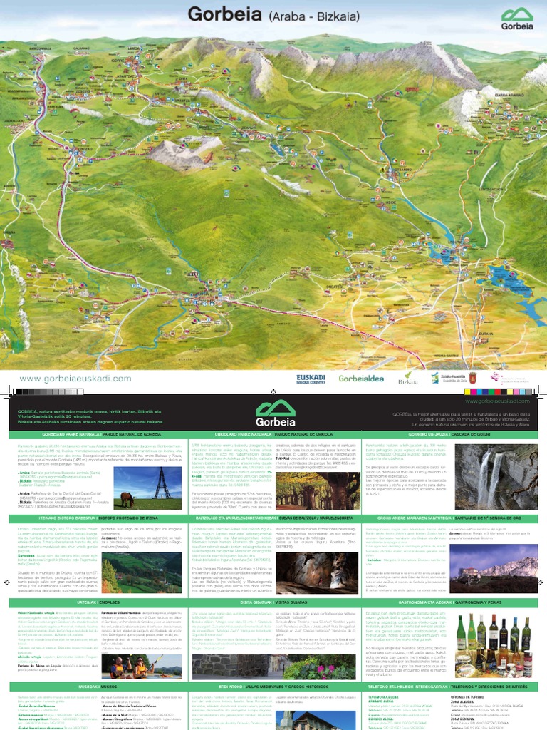 Mapa del Parque Natural de Gorbeia | PDF