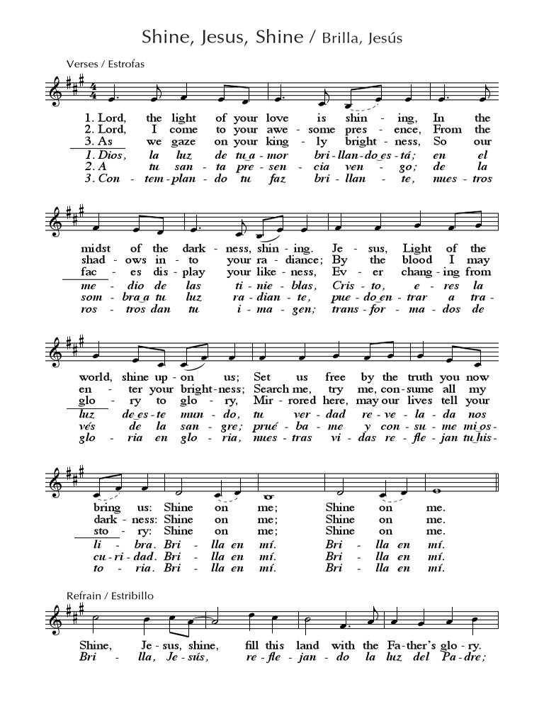 Shine Jesus Shine | PDF