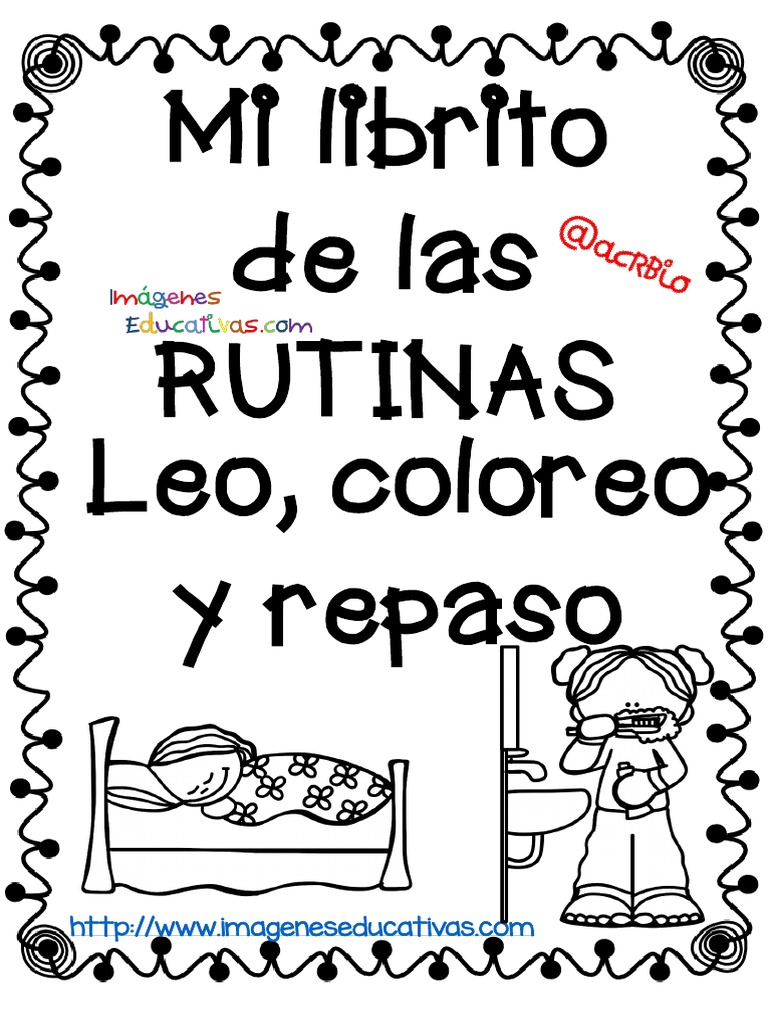 Mi Librito de Colorear RUTINAS PDF | PDF
