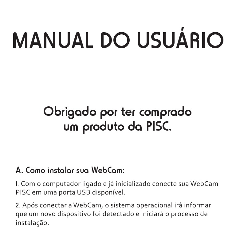 Manual Webcam | PDF