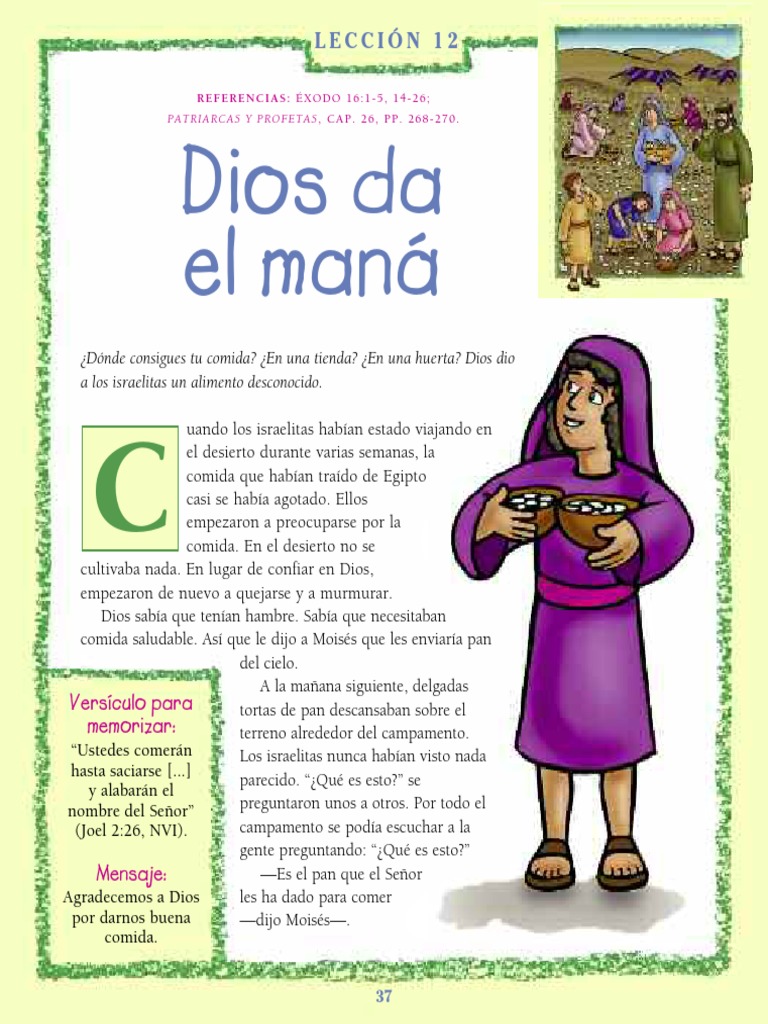 Dios provee el maná: Cómo Dios alimentó a los israelitas en el desierto ...