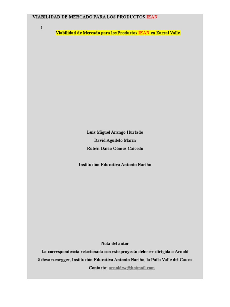 Formato Guia para El Proyecto Expoccia Apa 6 | PDF | Comida y bebida ...