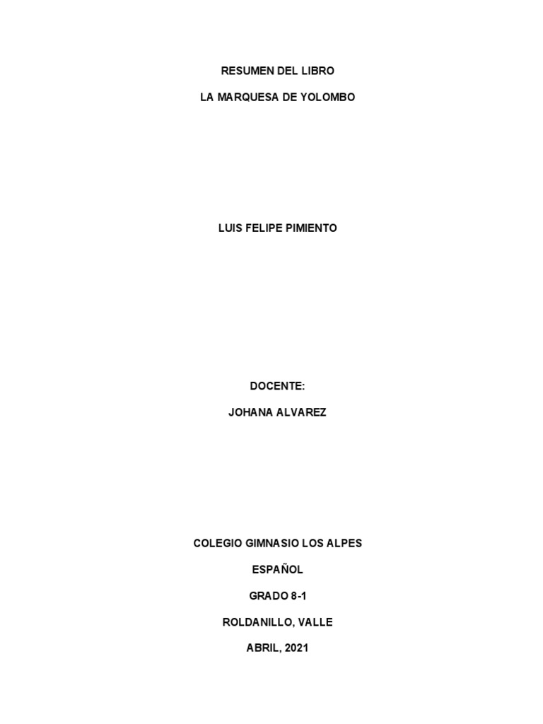 Resumen Del Libro | PDF