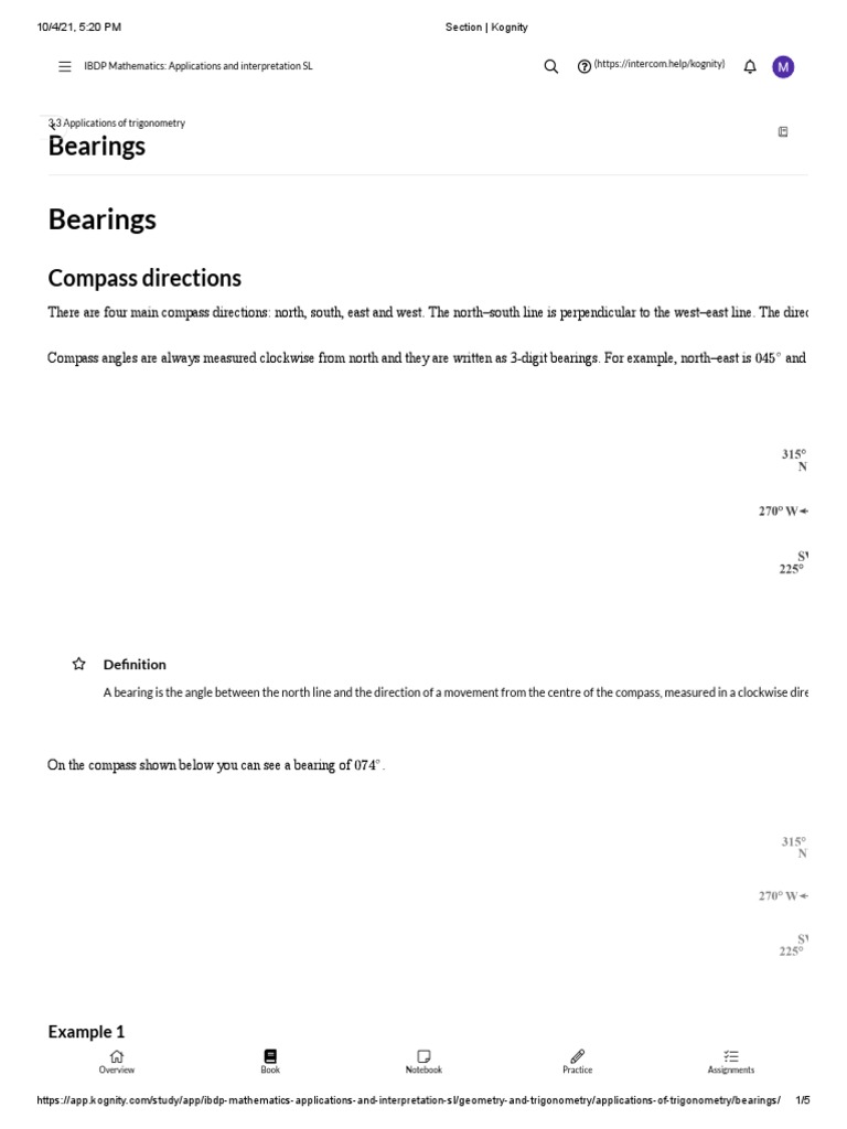 Section - Kognity | Download Free PDF | Angle | Trigonometric Functions