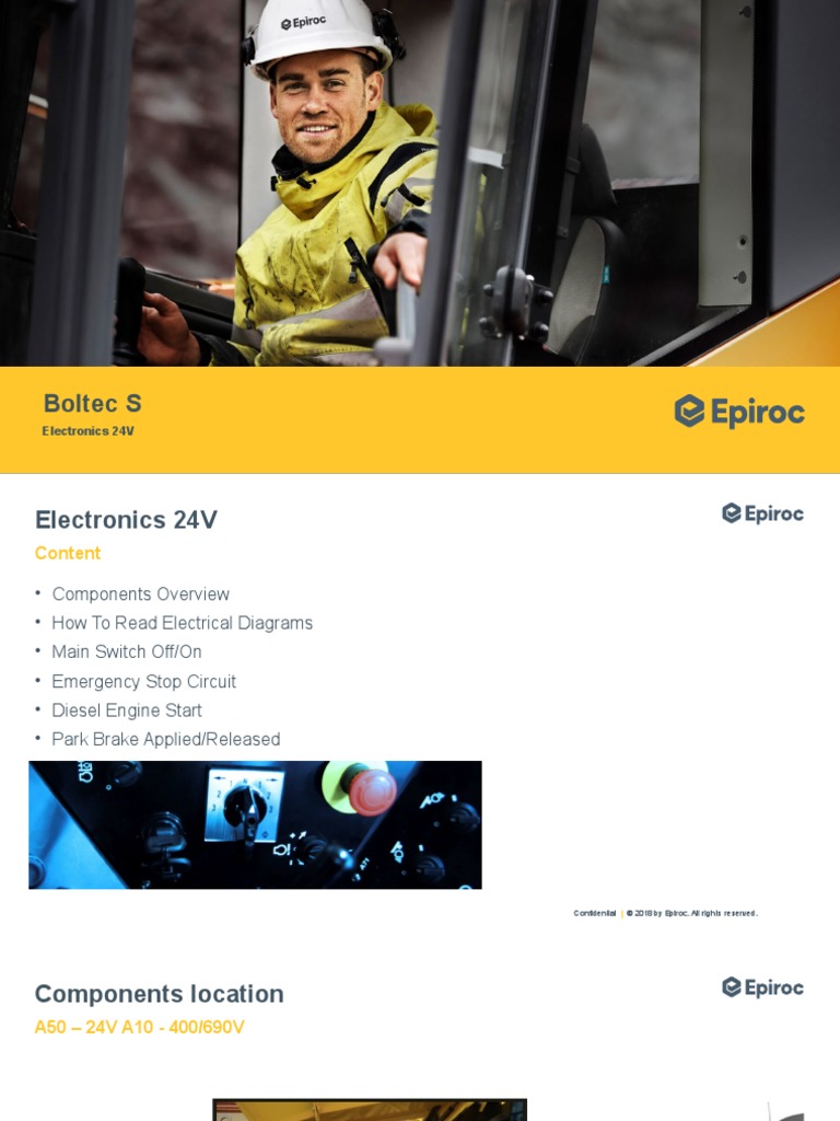 10-01 Boltec S - Electrical System 24V | PDF | Switch | Brake