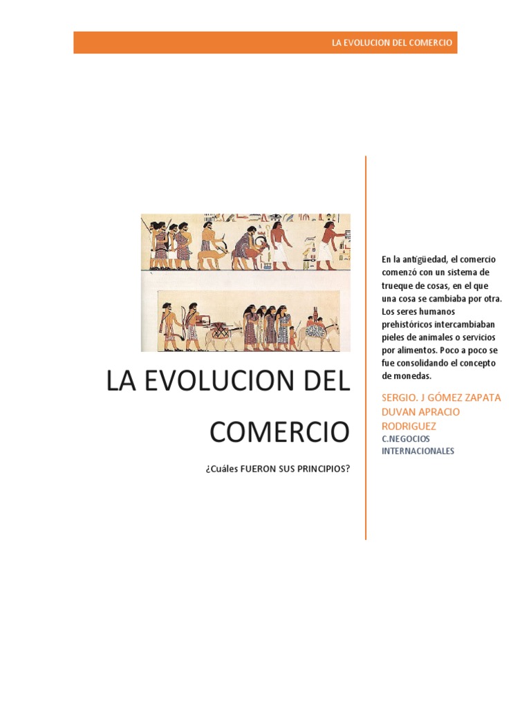Evolucion Historica Del Comercio | Descargar gratis PDF | Comercio | Permuta