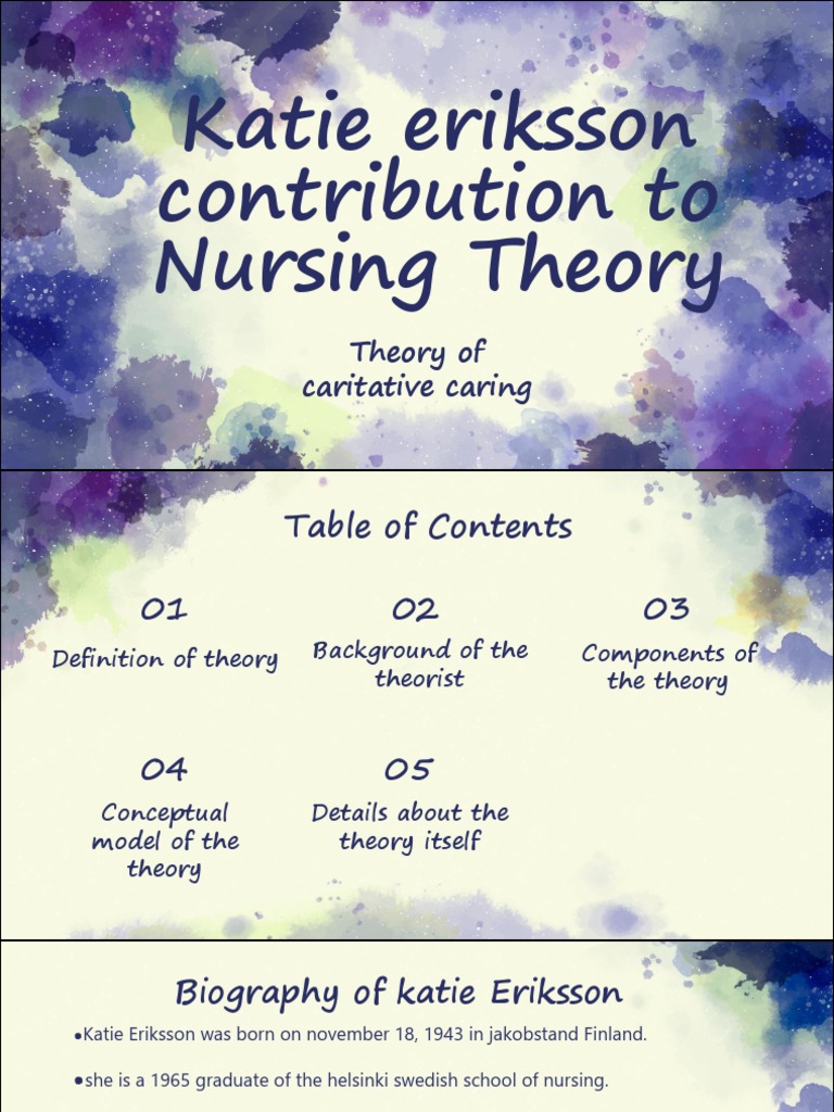 Katie Eriksson Contribution To Nursing Theory | PDF | Dignity | Theory