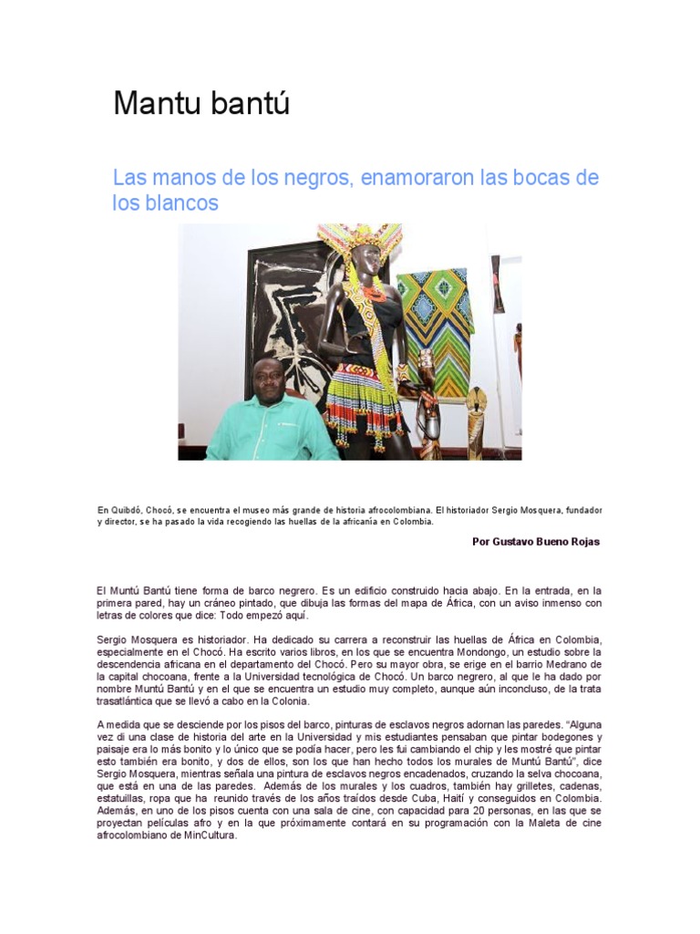 Muntu Bantu | PDF | Esclavitud