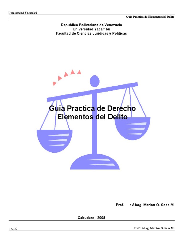 Elementos Del Delito | PDF | Derecho penal | Violación