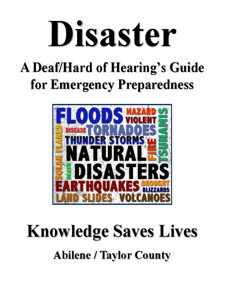 Disaster - A Deaf Hard of Hearing Guide For Emergency Preparedness PDF ...