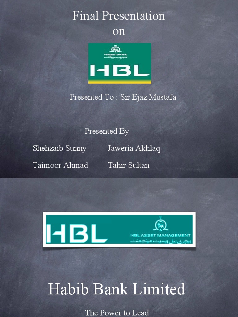 HBL Departments and Services Overview | PDF | Banks | Transaction Account