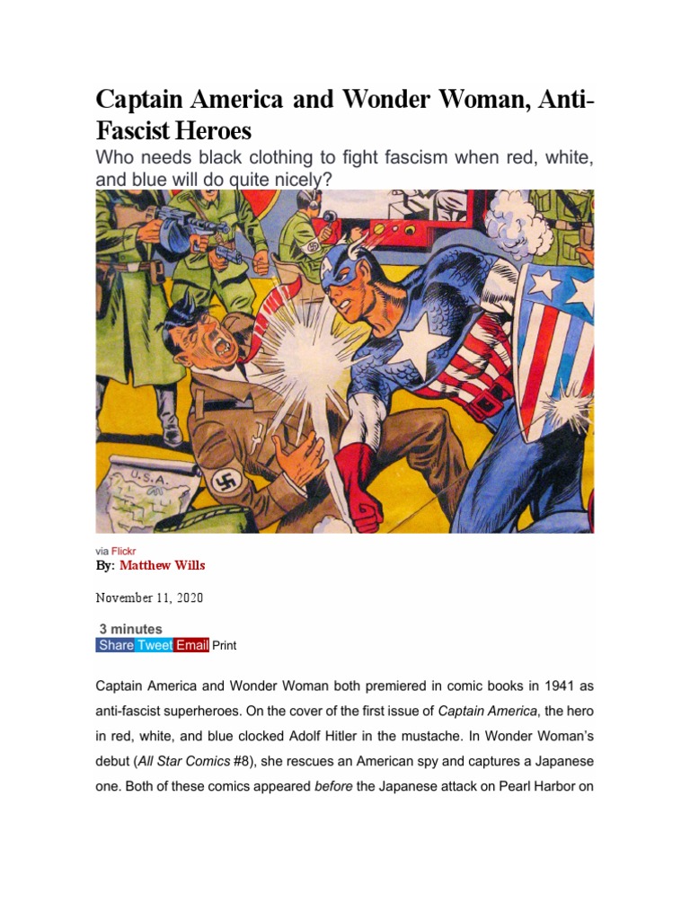 Captain America and Wonder Woman | PDF | Wonder Woman