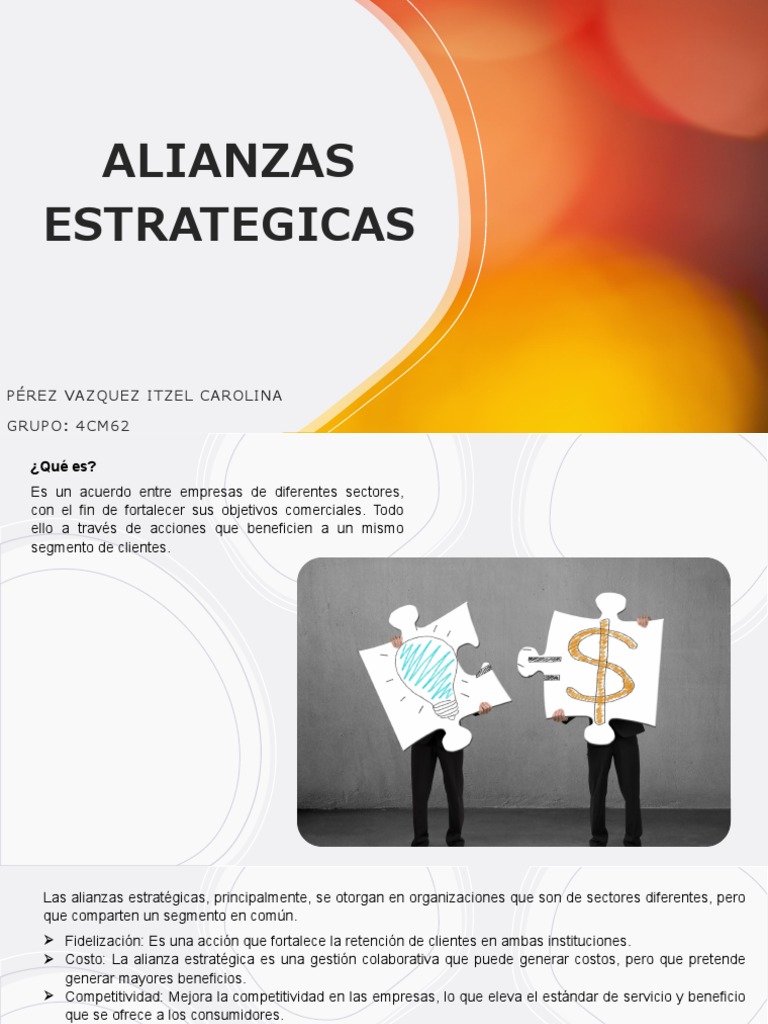 Alianzas Estrategicas | PDF | Mercado (economía) | Investigación y ...