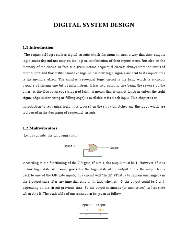Digital System Design | PDF | Logic Gate | Electronic Design