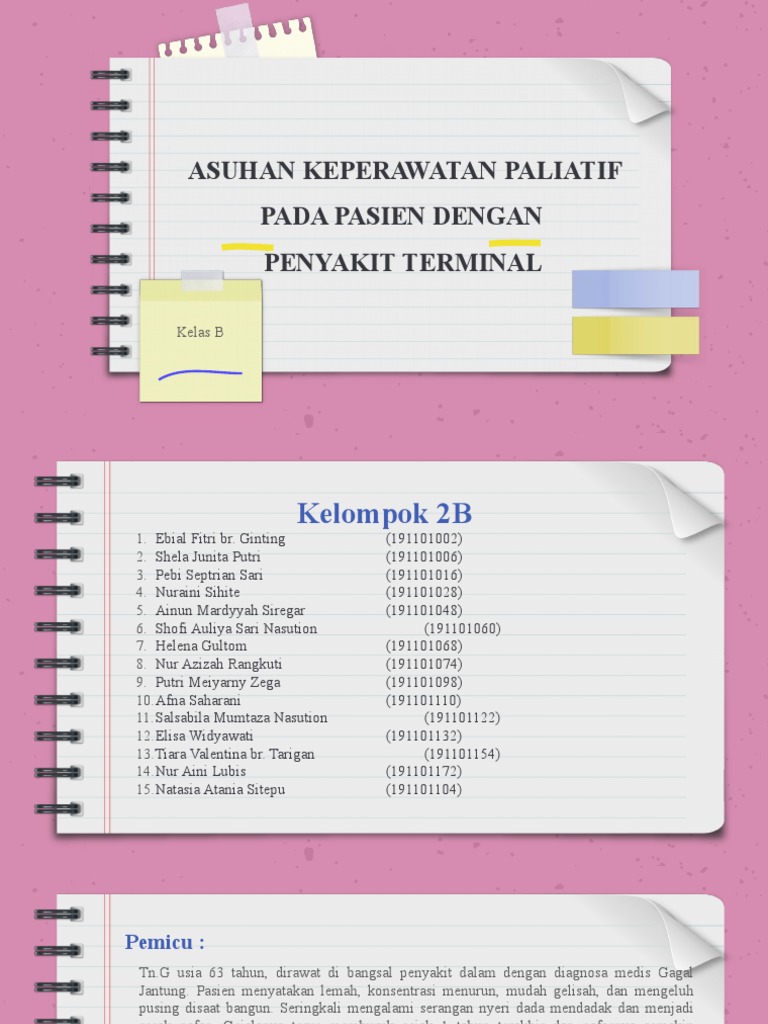 Tutorial Paliatif Kelompok 2B | PDF