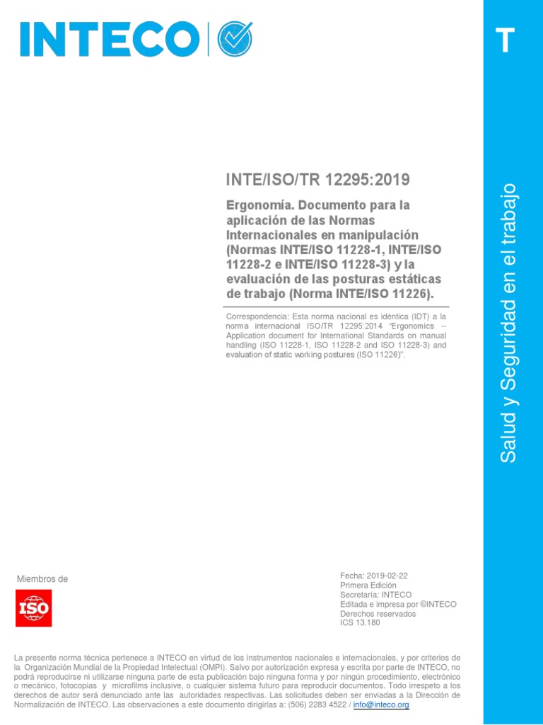 Inte Iso TR 12295 2019 | PDF | Organización internacional para la ...