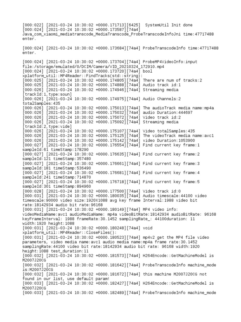 Trace | PDF | Codec | Data Compression