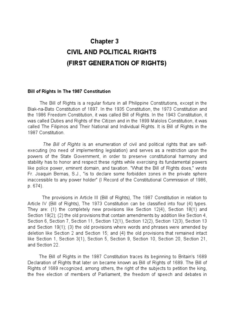 Chapter 3 and 4 of Human Rights Module | PDF | European Convention On ...