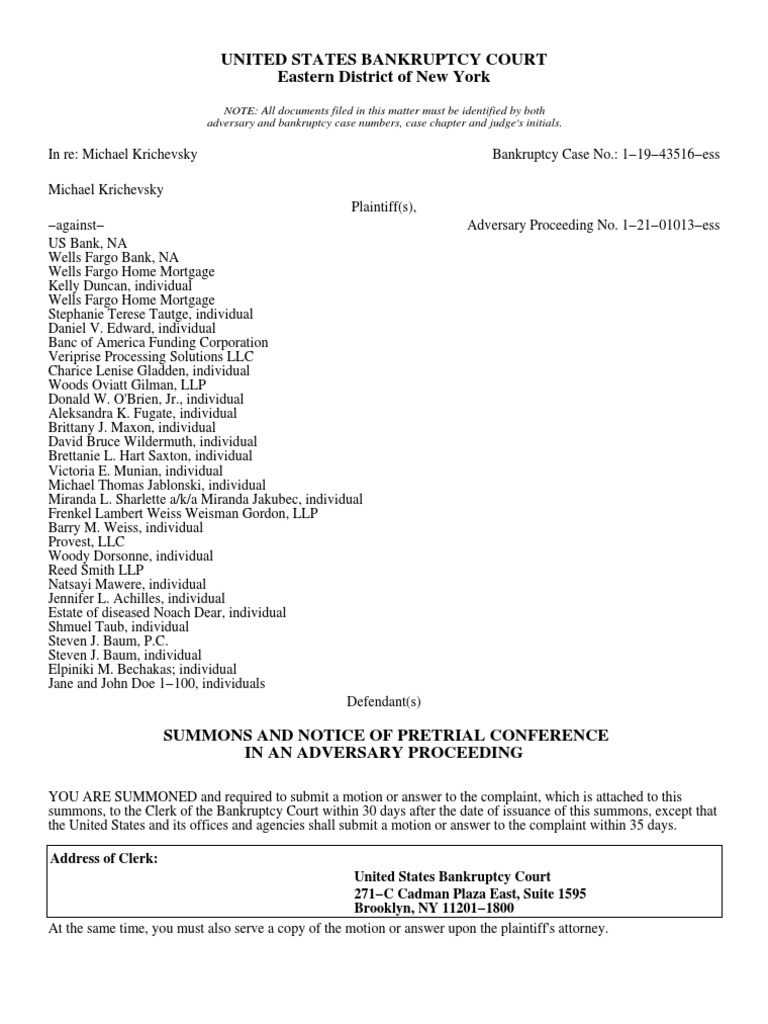 Adversary Complaint | PDF | Mortgage Insurance | Mortgage Loan