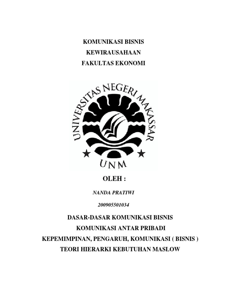 Komunikasi Bisnis Materi Nanda Pratiwi | PDF