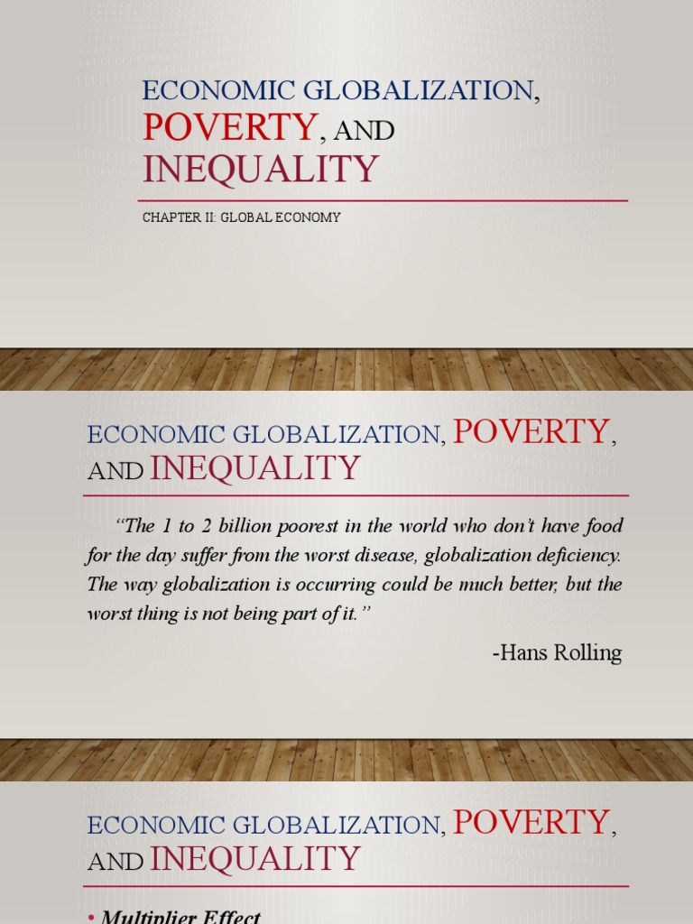 Lesson 3 Economic Globalization, Poverty, and Inequality | PDF ...