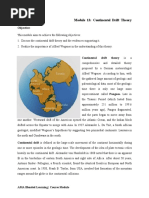Continental Drift Theory | PDF | Science & Mathematics
