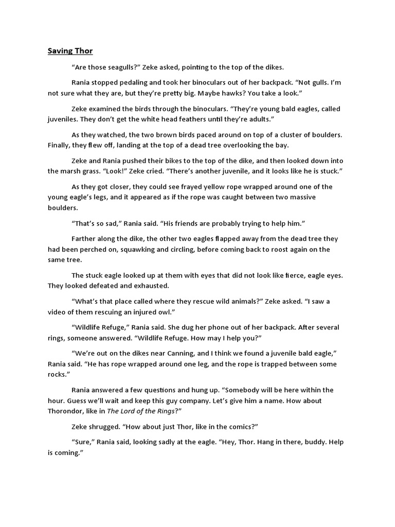 Saving Thor | PDF | Birds | Ornithology
