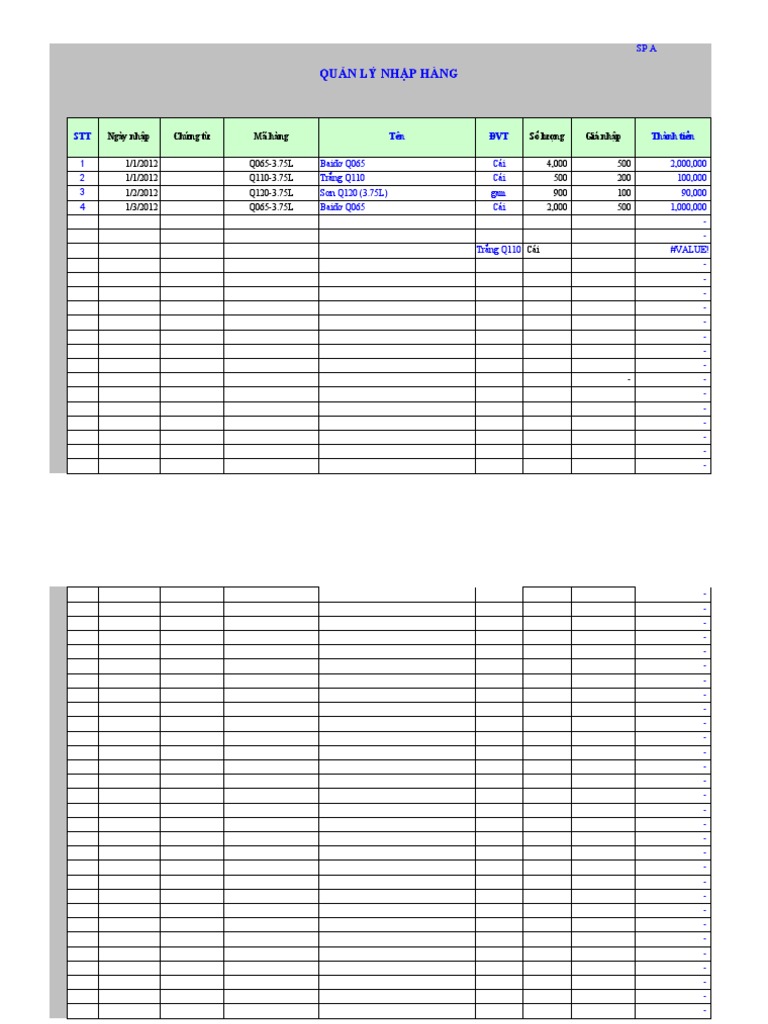 Taimienphi - VN - File Excel Quan Ly Ban Hang | PDF