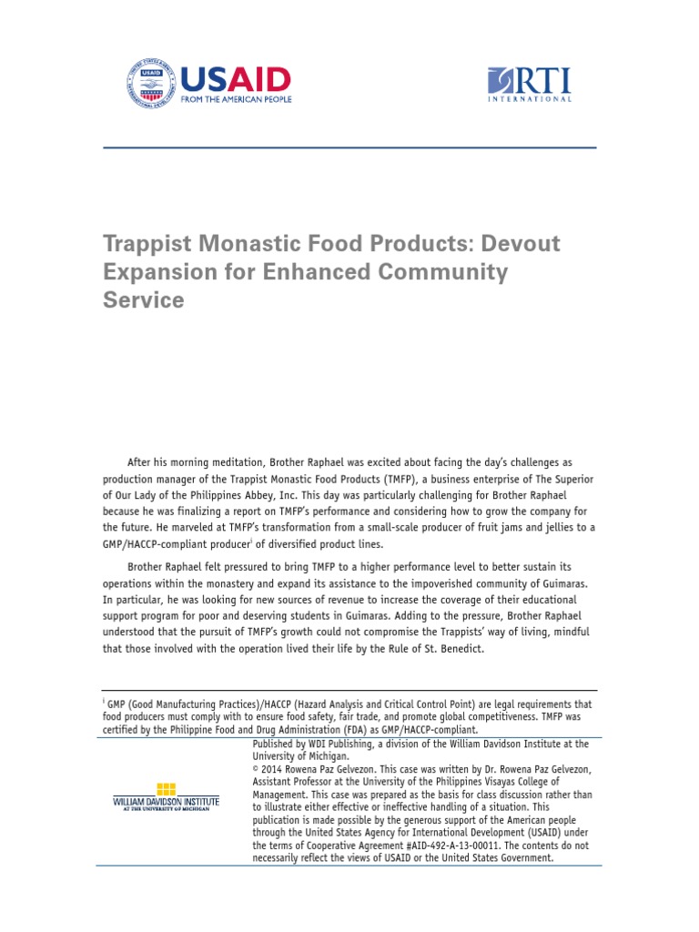 Trappist Monastic Food | PDF | Monk