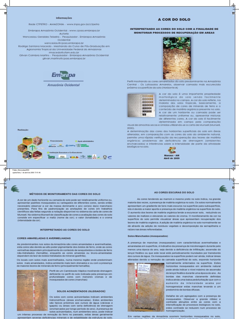 A Cor Do Solo Interpretando As Cores Do | PDF | Solo | Cor